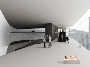 MoMA proposal for Warsaw is a Reflective Curving Wall / ALA Architects ...