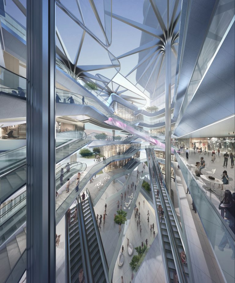 Aedas Designs An Urban Oasis With Staggered Green Retail Arcade In ...