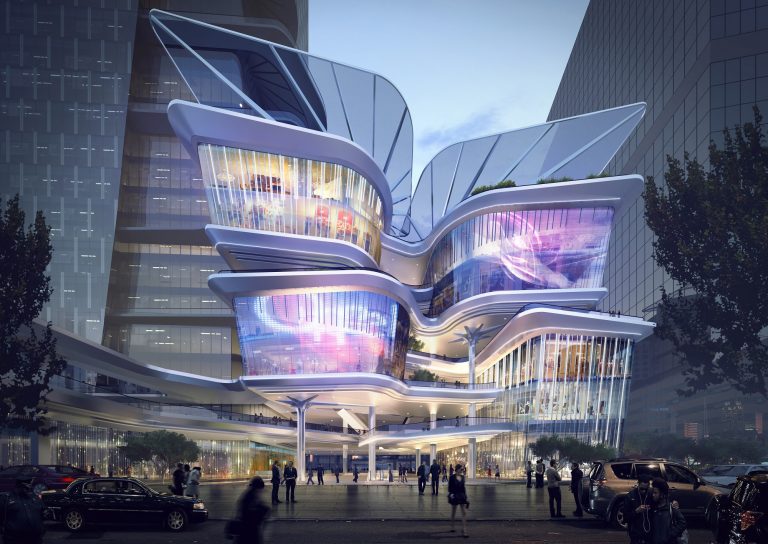 Aedas Designs An Urban Oasis With Staggered Green Retail Arcade In ...