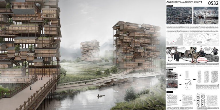 Hmong Skyscraper Is A Stack Of Traditional Houses Unified By Vertical ...